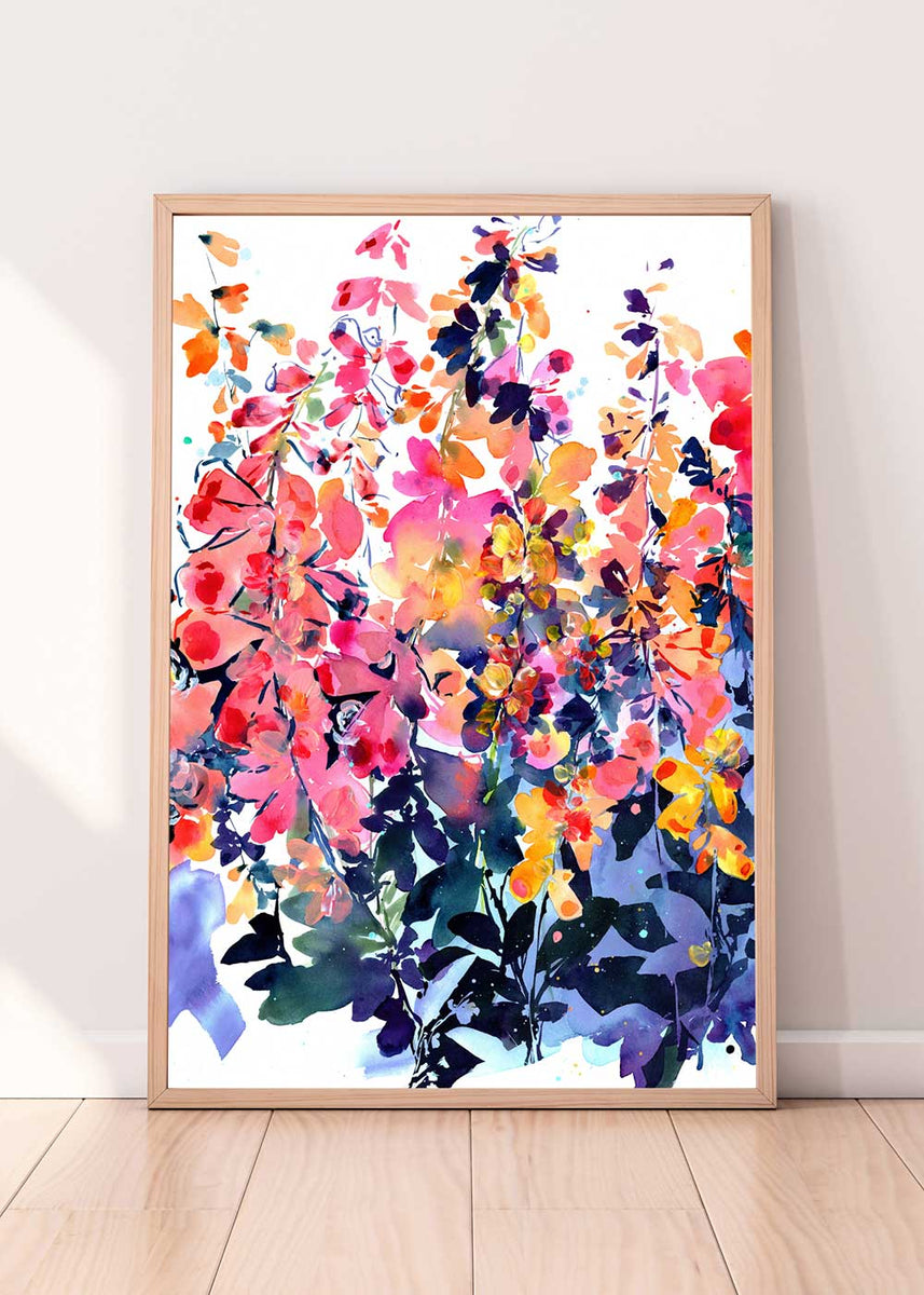 Foxglove Fields, Original Art | Ingrid Sanchez | CreativeIngrid | Ingrid Sanchez