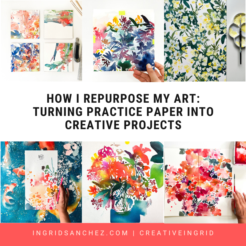 How I Repurpose My Art: Turning Practice Paper into Creative Projects ...