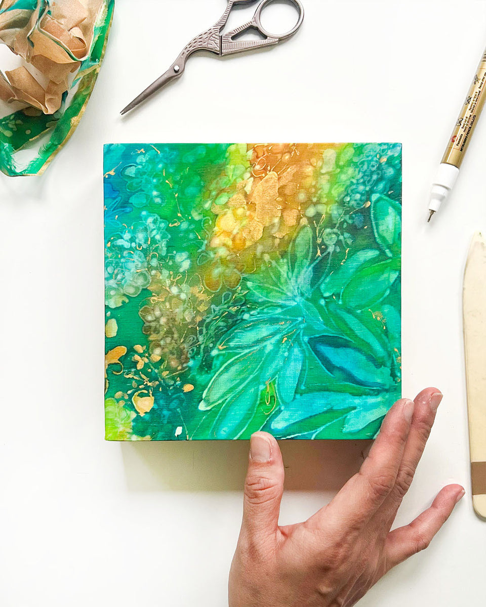 Spring Lights, Original Silk Painting | Ingrid Sanchez | CreativeIngrid ...