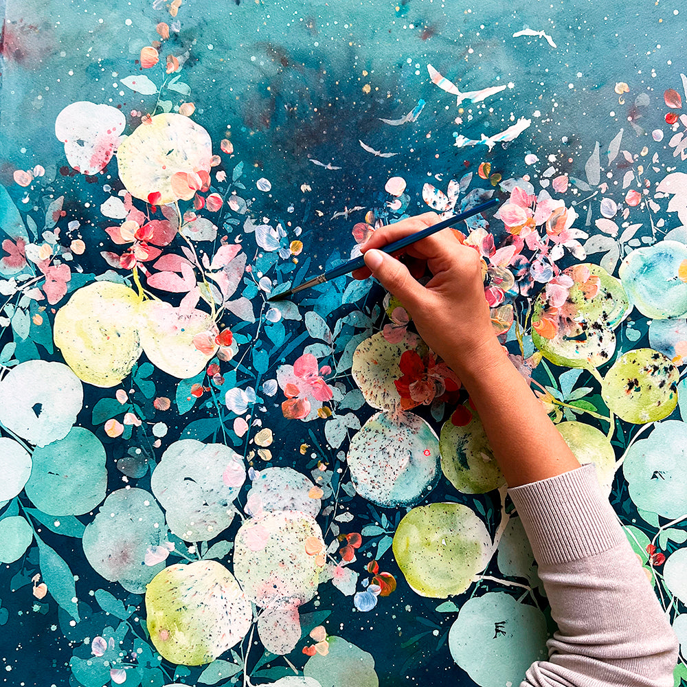 Dreamlike Blooms, Original Art | Ingrid Sanchez | CreativeIngrid ...