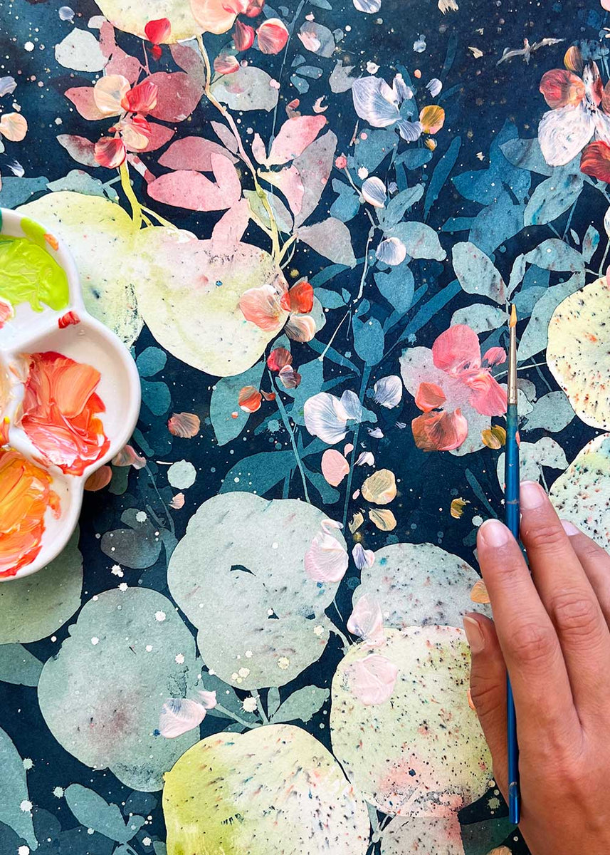 Dreamlike Blooms, Original Art | Ingrid Sanchez | CreativeIngrid ...