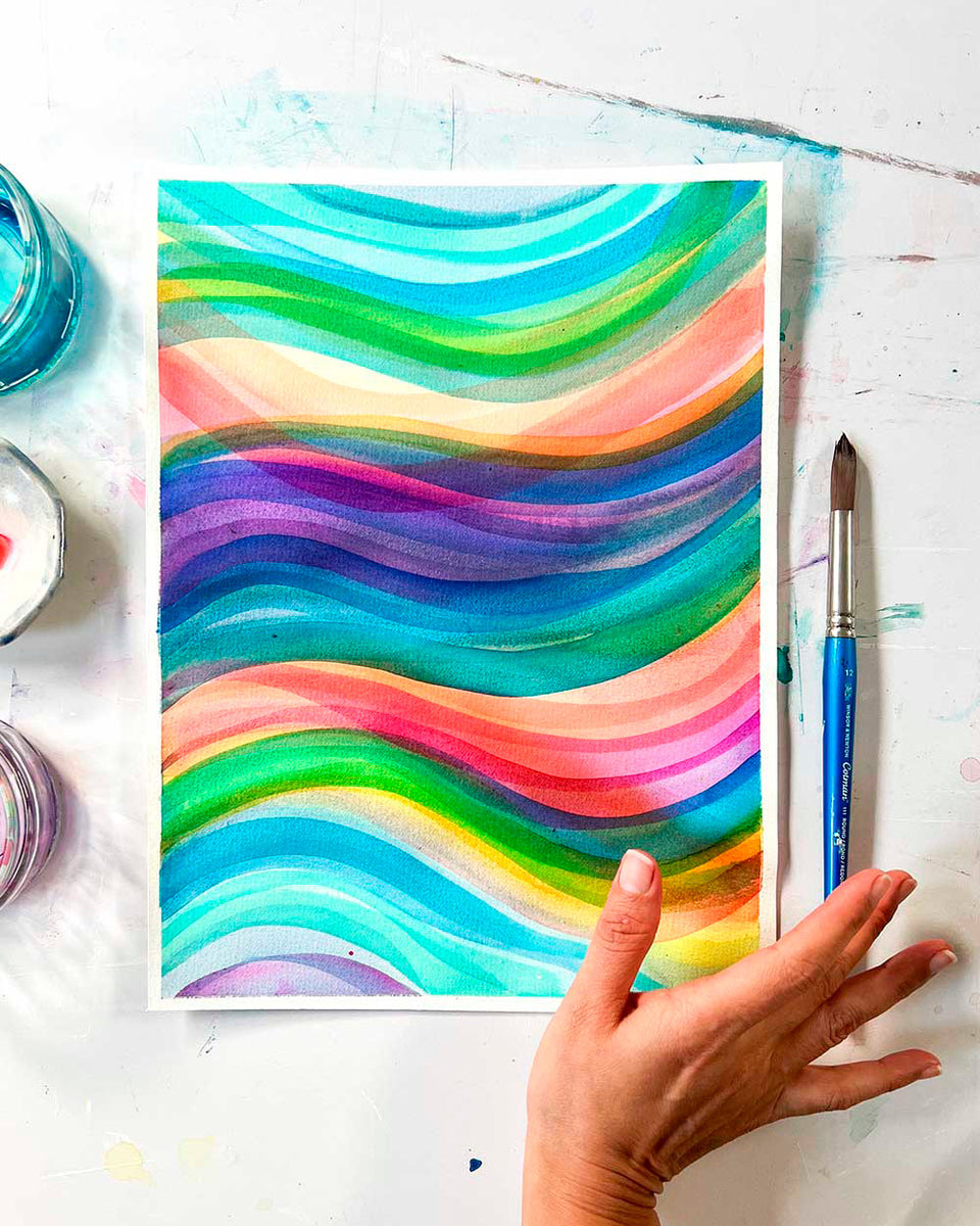 Rainbow Flow – Original Art | Ingrid Sanchez | CreativeIngrid | Ingrid ...