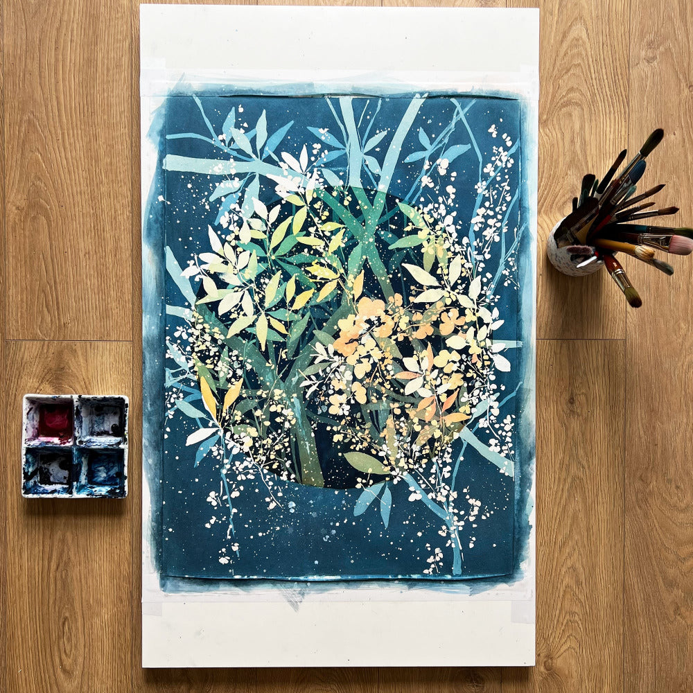 Equinox Fall Moon, Original Art | Ingrid Sanchez | CreativeIngrid ...