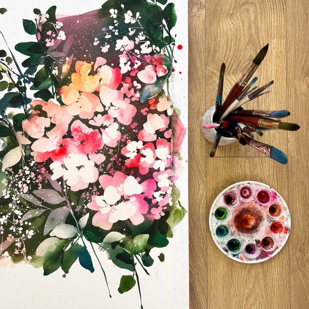 Floral Night, Original Art | Ingrid Sanchez | CreativeIngrid | Ingrid ...