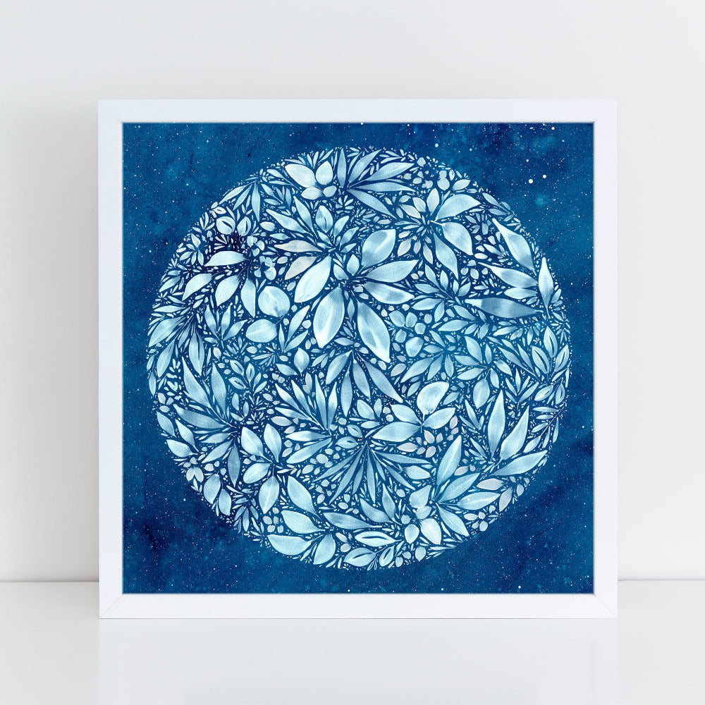Full Snow Moon, Art Print | CreativeIngrid | CreativeIngrid | Ingrid ...