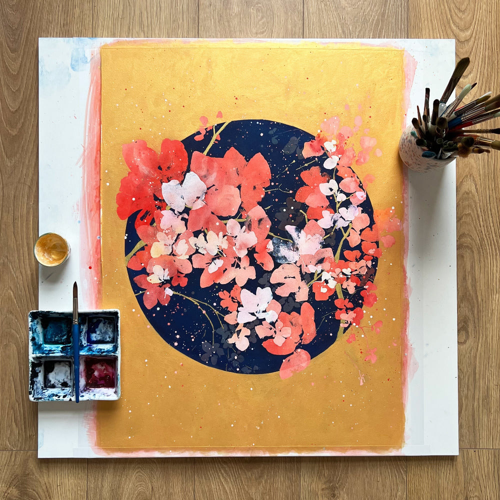 Lunation, Original Art | Ingrid Sanchez | CreativeIngrid | Ingrid Sanchez