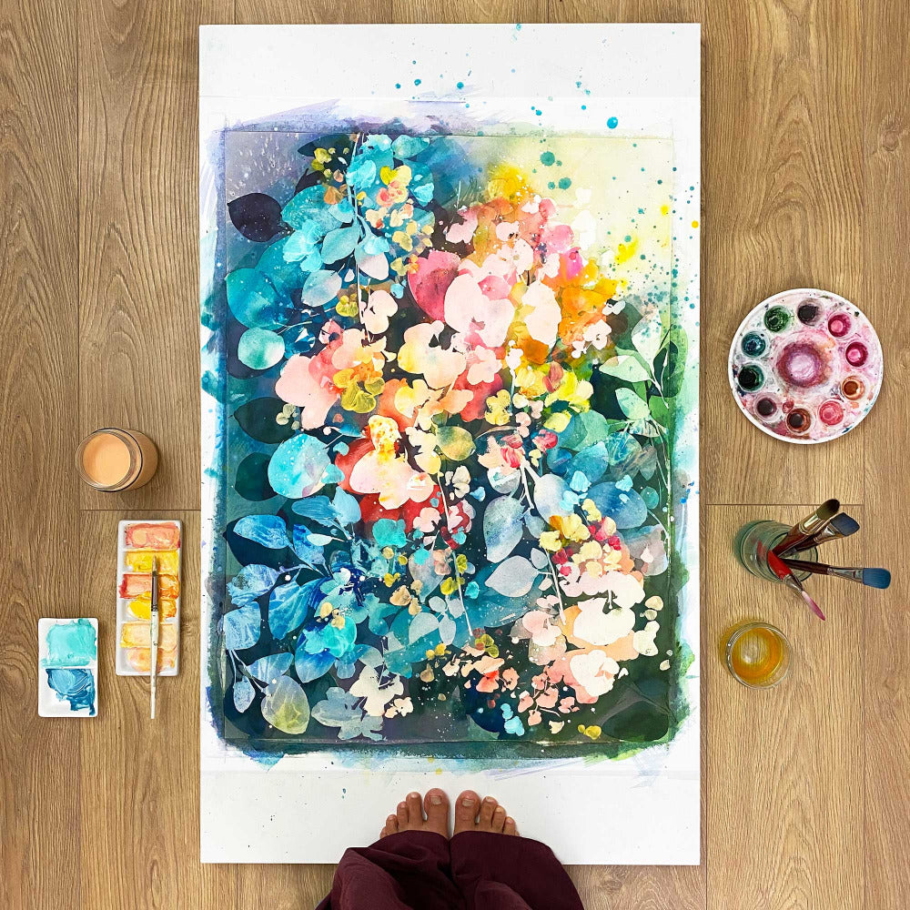 Rain Sprouts, Original Art | Ingrid Sanchez | CreativeIngrid | Ingrid ...