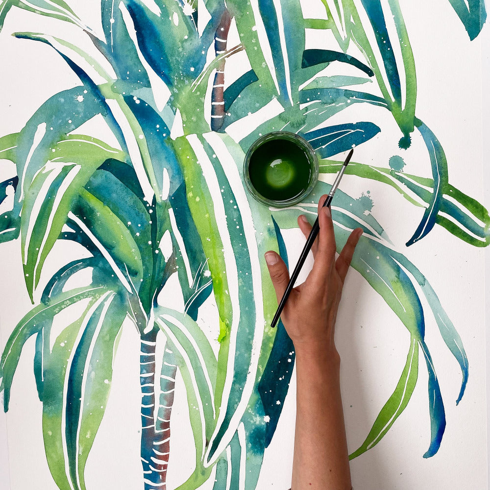 Corn Plant, Original Art | Ingrid Sanchez | CreativeIngrid | Ingrid Sanchez